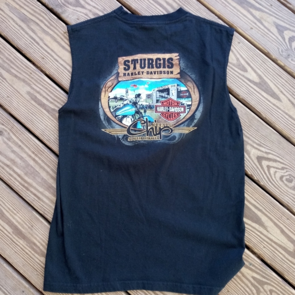 Harley Davidson Tank Top - 2005 Sturgis Made In Usa M… - Gem